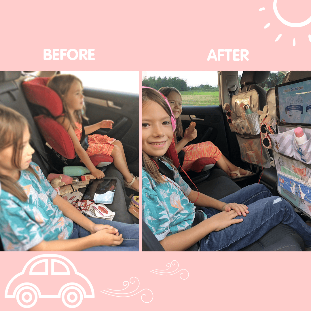Best 3 in 1 Car Organizer and Storage for Kids On-the-Go! | Brunoko